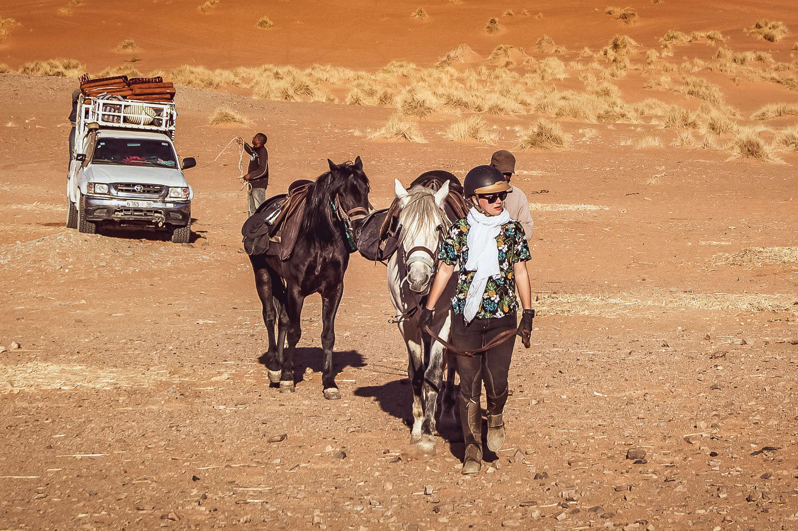 Rando à cheval dans les dunes et camp nomade du Sahara | Cheval d'Aventure